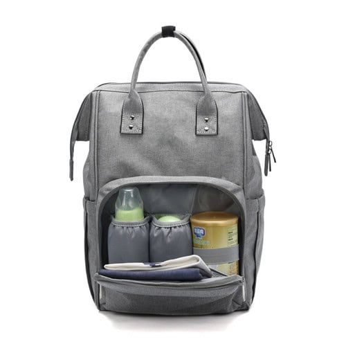 Custom Gray Convertible Backpack With Shoulder Strap