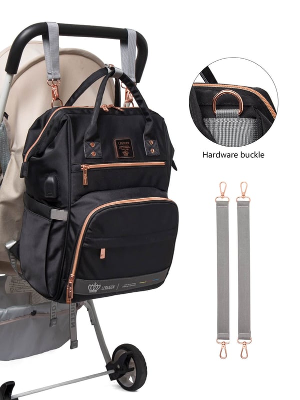 Baby Essentials Lequeen Diaper Backpack Waterproof Mom Bag
