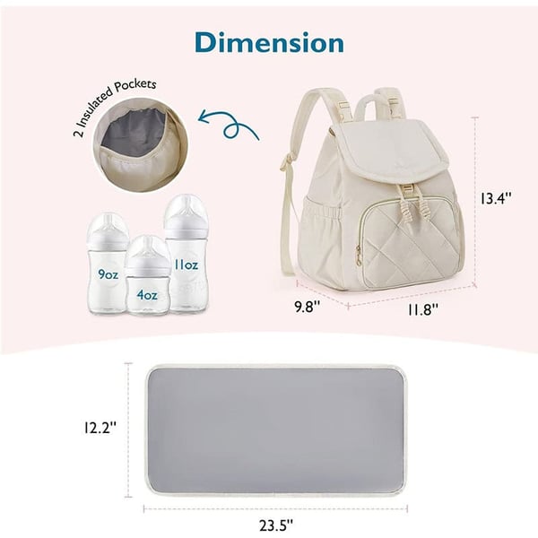 Pink Drawstring Baby Bag Luxury Diaper Bags For Babies