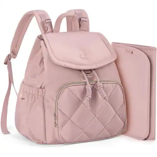 Pink Drawstring Baby Bag Luxury Diaper Bags For Babies