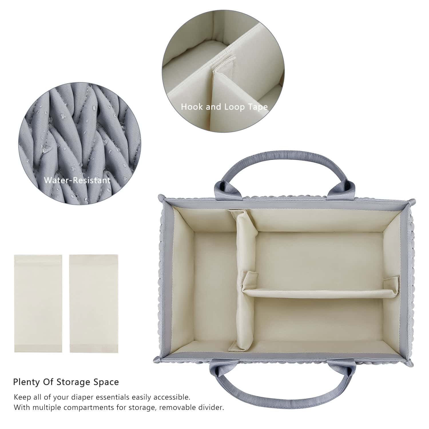 Embroidery Diaper Bag For Children Baby Diaper Caddy